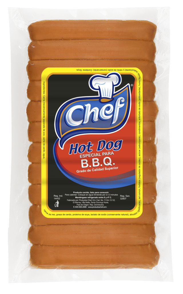 PRODUCTOS CHEF - HOT DOG ESPECIAL PARA BBQ
