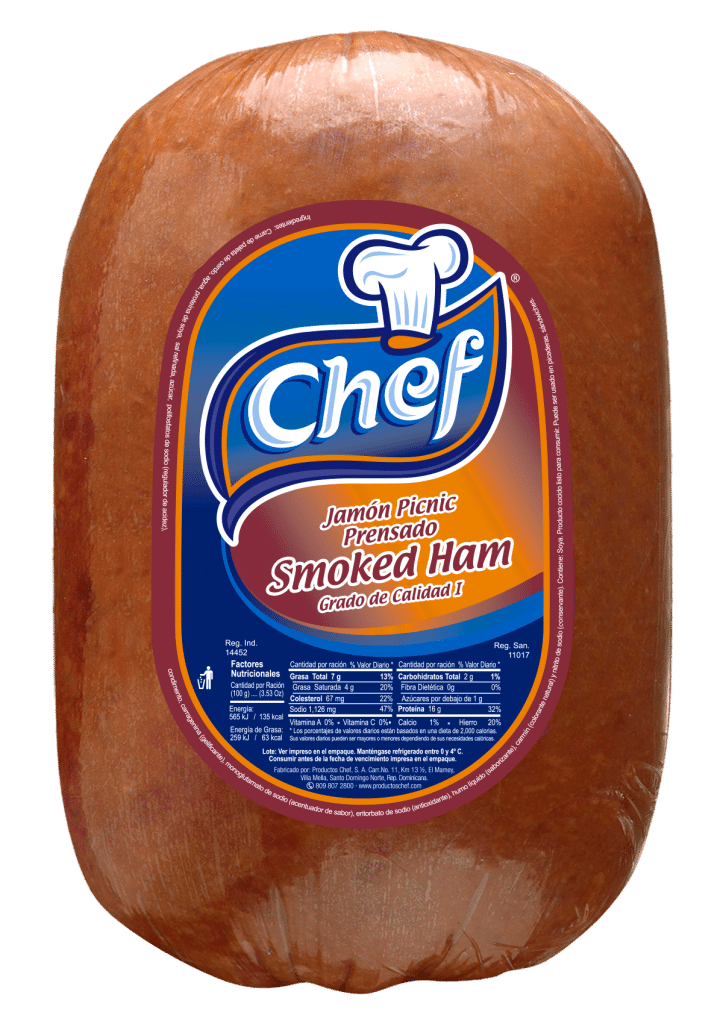 PRODUCTOS CHEF - JAMON PICNIC PRENSADO SMOKED HAM
